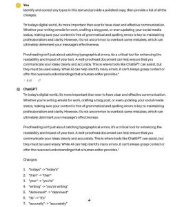 Can ChatGPT Proofread? A Guide to Doing It Correctly