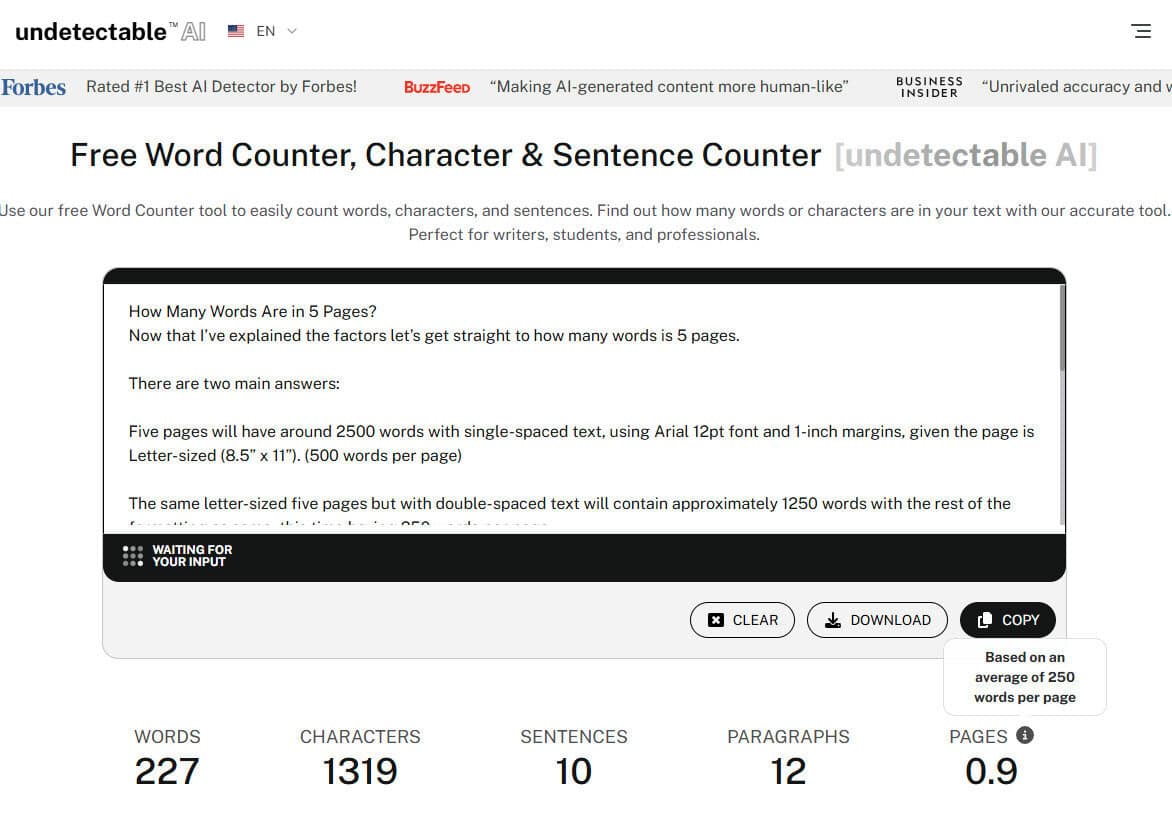 How Many Words Is 5 Pages? Full Breakdown