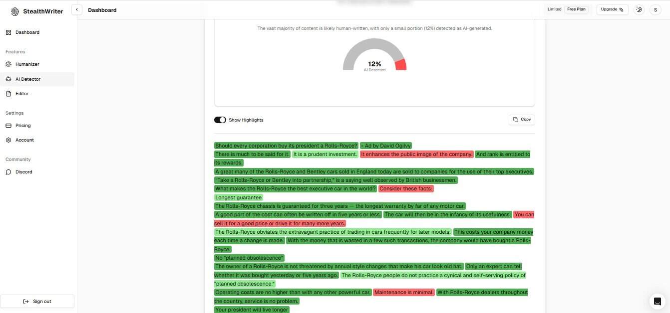 StealthWriter AI Review: Pros, Cons, and Verdict