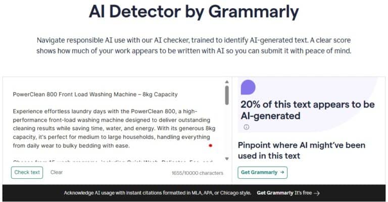 Grammarly AI Checker 评论：它准确吗？
