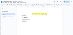 MLA Format on Google Docs: Step-by-Step Guide