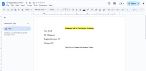 MLA Format on Google Docs: Step-by-Step Guide