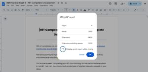 Så här ser du antal ord i Google Docs