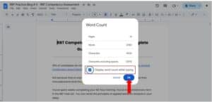 How to See Word Count on Google Docs