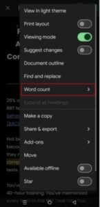 How to See Word Count on Google Docs