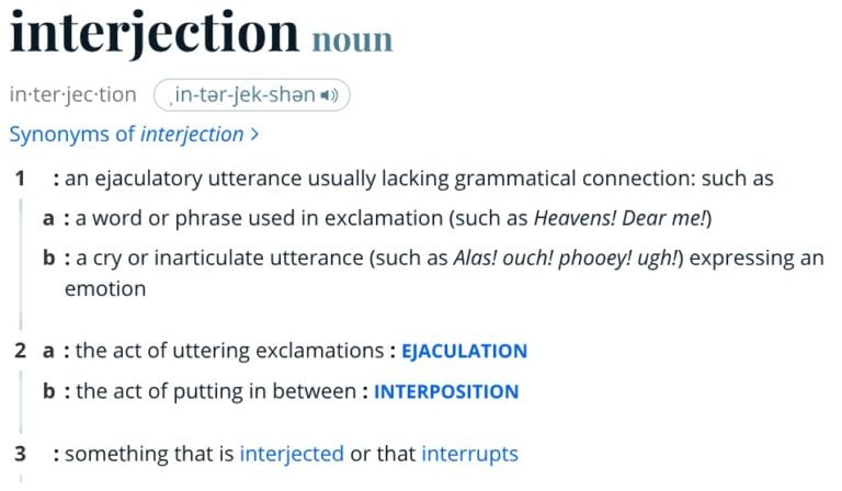 Interjections Explained: Meaning and Examples