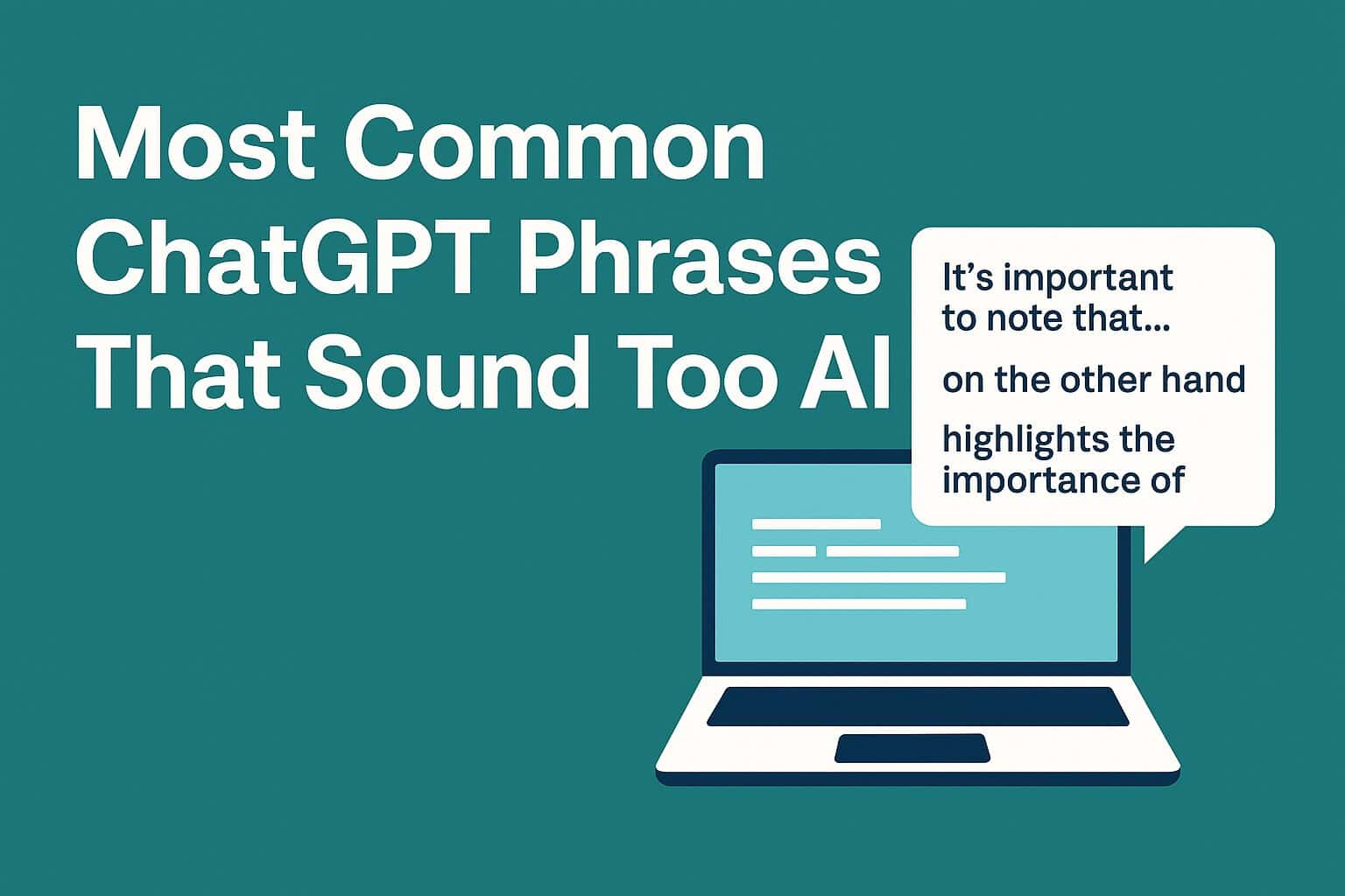 Most Common ChatGPT Phrases That Sound Too AI