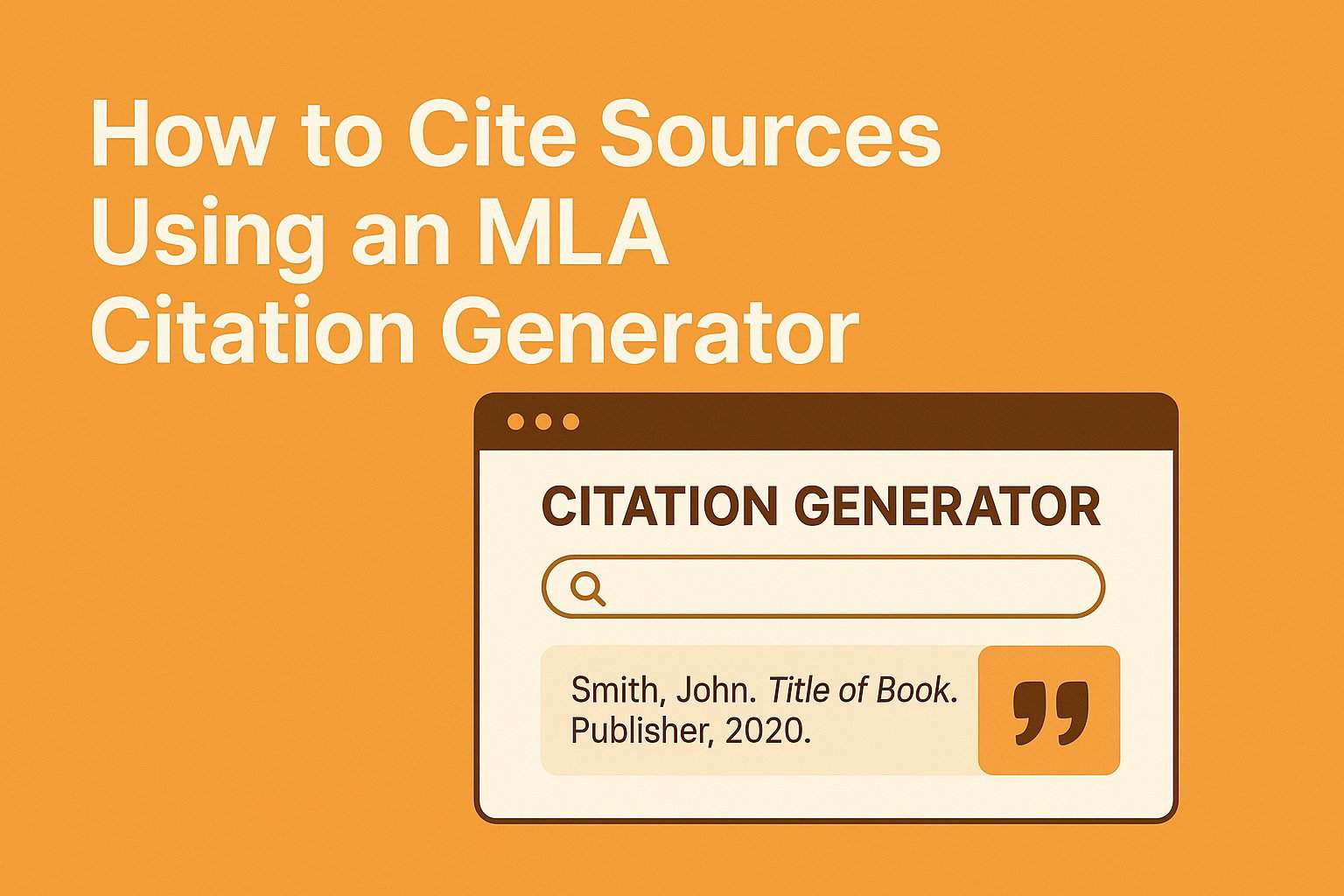 Hogyan kell hivatkozni a forrásokra egy MLA idézetgenerátor segítségével?