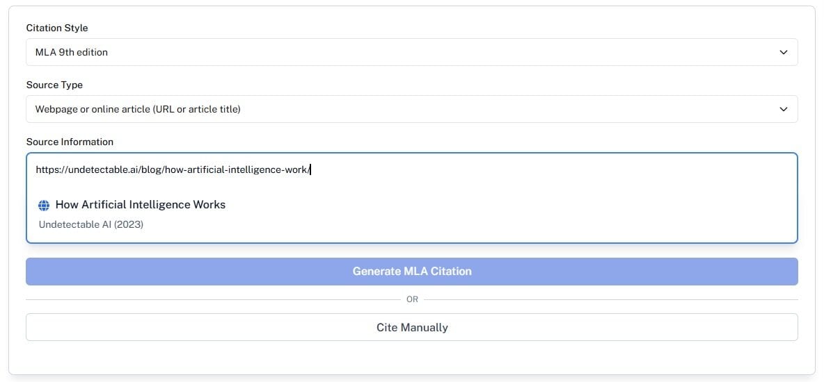 How to Cite Sources Using an MLA Citation Generator